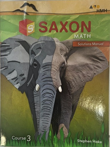 saxon math course 3 solutions manual 2018