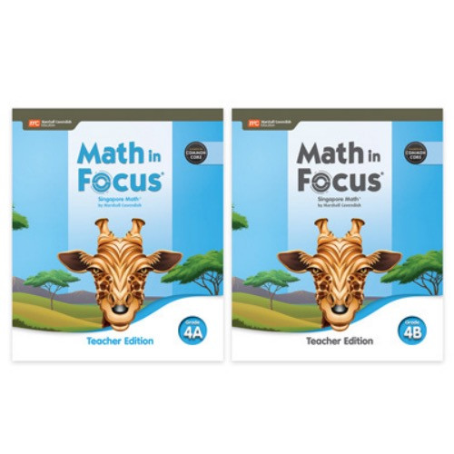 Math in Focus CCSS Teacher Edition Set Grade 4