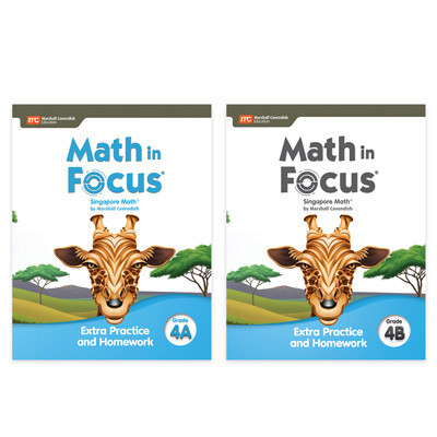 Math in Focus Extra Practice and Homework Set Grade 4