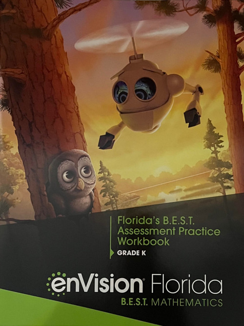 Grade K Envision Math Florida BEST Assessment Practice Workbook 2023