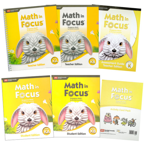 Math in Focus Kindergarten Homeschool Kit 2020