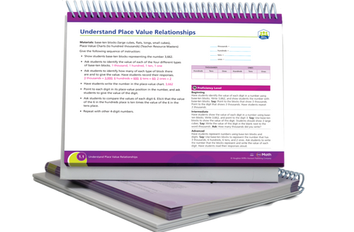 Go Math Tabletop Flip Chart Grade 4 (2023)