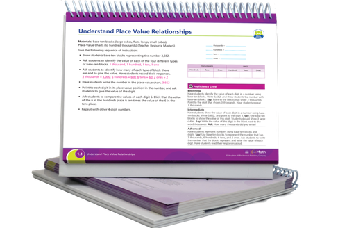 Go Math Tabletop Flip Chart Grade 5 (2023)