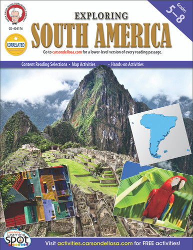 Exploring South America Resource Book Grade 5-8 eBook