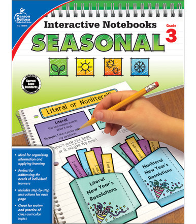 Grade 3 Interactive Notebooks Seasonal Ebook