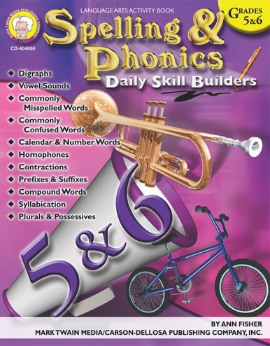 Spelling and Phonics Daily Skill Builders Grade 5-6 Ebook
