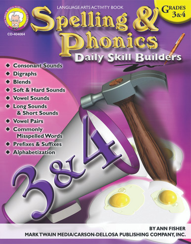 Spelling and Phonics Daily Skill Builders Grade 3-4 Ebook
