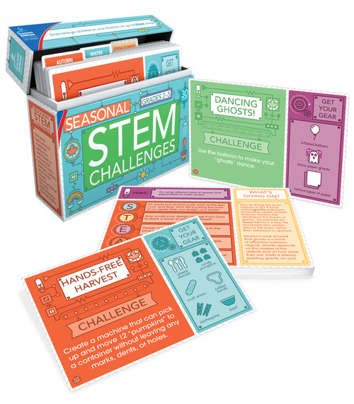 Seasonal STEM Challenges Science Learning Cards Grade 2-5