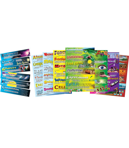 Science Vocabulary Bulletin Board Set Grade 4-8