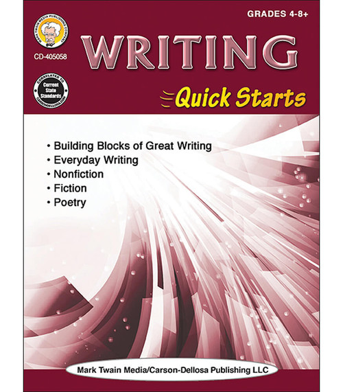 Writing Quick Starts Workbook Grade 4-8 eBook