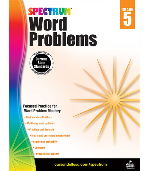 Spectrum Word Problems Workbook Grade 5 eBook