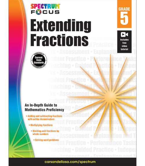 Spectrum Focus: Extending Fractions Workbook Grade 5 eBook