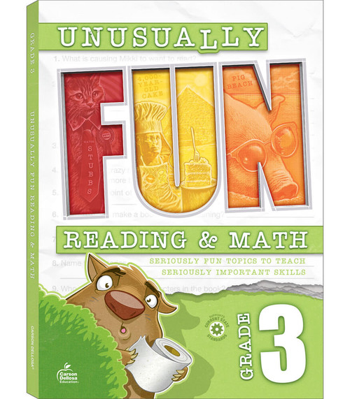 Unusually Fun Reading & Math Workbook Grade 3