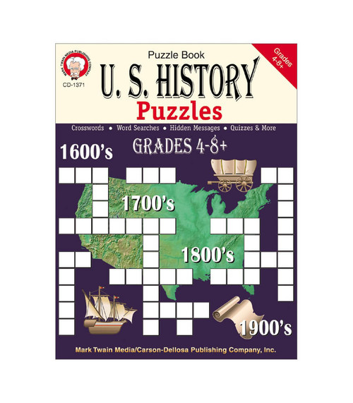 U.S. History Puzzles Resource Book Grade 4-8