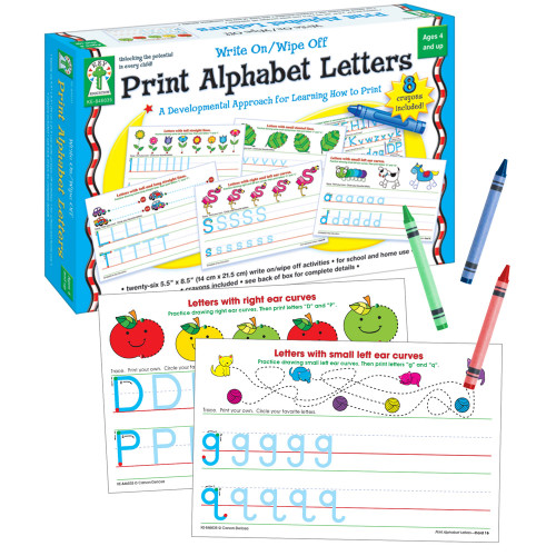 Print Alphabet Letters Early Learning Manipulative Grade PK-1