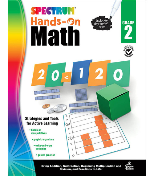 Spectrum Hands-On Math Workbook Grade 2