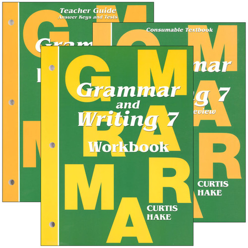 Grade 7 Saxon Grammar and Writing Homeschool Bundle