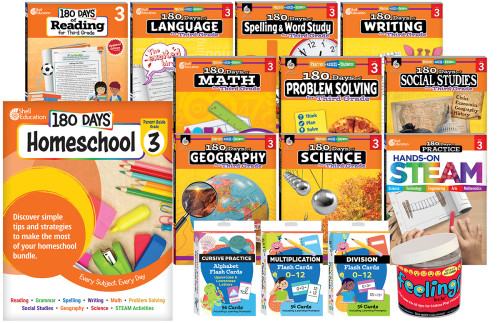 3rd Grade Homeschool Curriculum Package