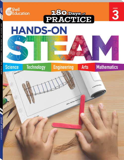 180 Days of Practice Hands-On STEAM for Grade 3