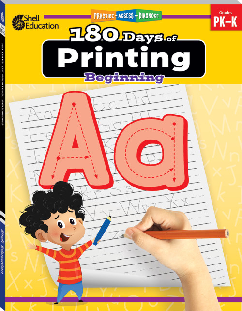 180 Days of Printing Beginning for Grade PreK to Kindergarten