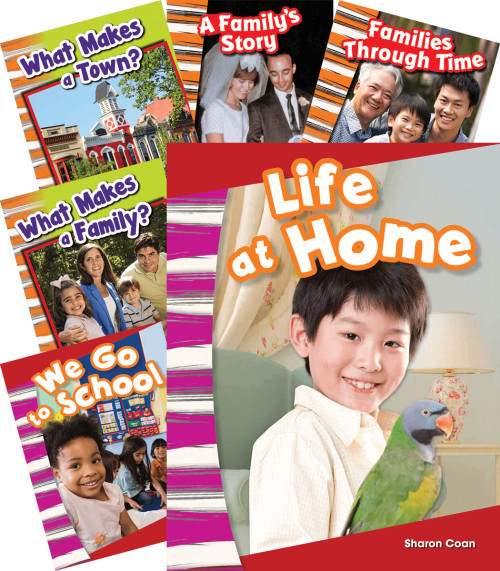 Grades K-2 Community and Family 6-Book Set Social Studies Readers