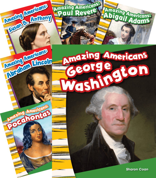 Grades K-2 Amazing Americans 6-Book Set Social Studies Readers