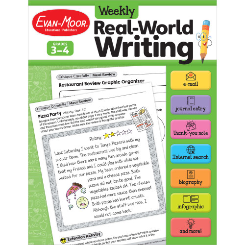 Evan Moor Weekly Real World Writing Grades 3-4