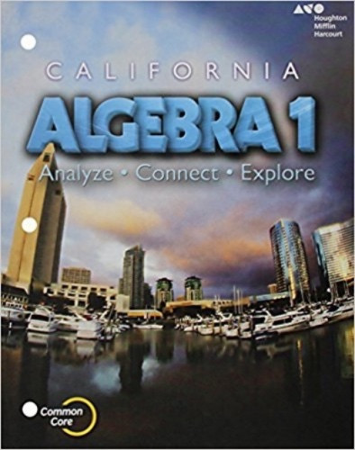 HMH California Algebra 1 Student Interactive Worktext Analyze Connect ...
