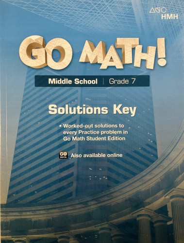 Go Math StA Solutions Manual Grade 7 2018
