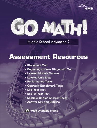 Go Math StA Assessment Resource with Answers Advanced 2 2018