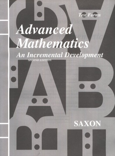 saxon advanced math test forms