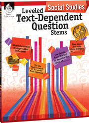 Leveled Text Dependent Question Stems Social Studies ebook