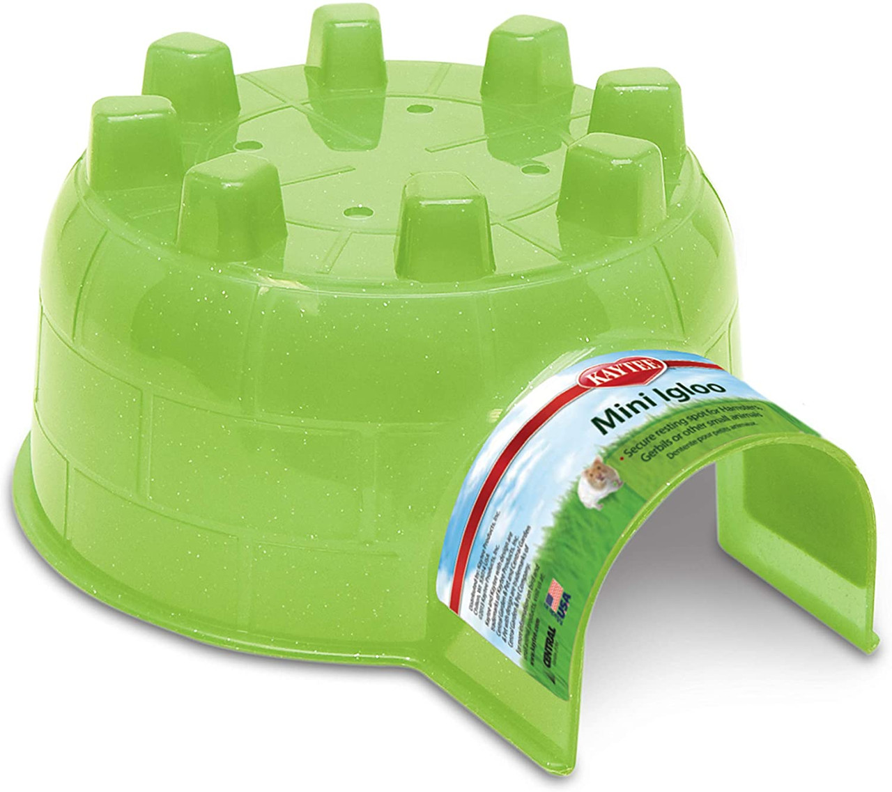 Kaytee Ceramic Critter Bath Durable Wash House for Small Animals