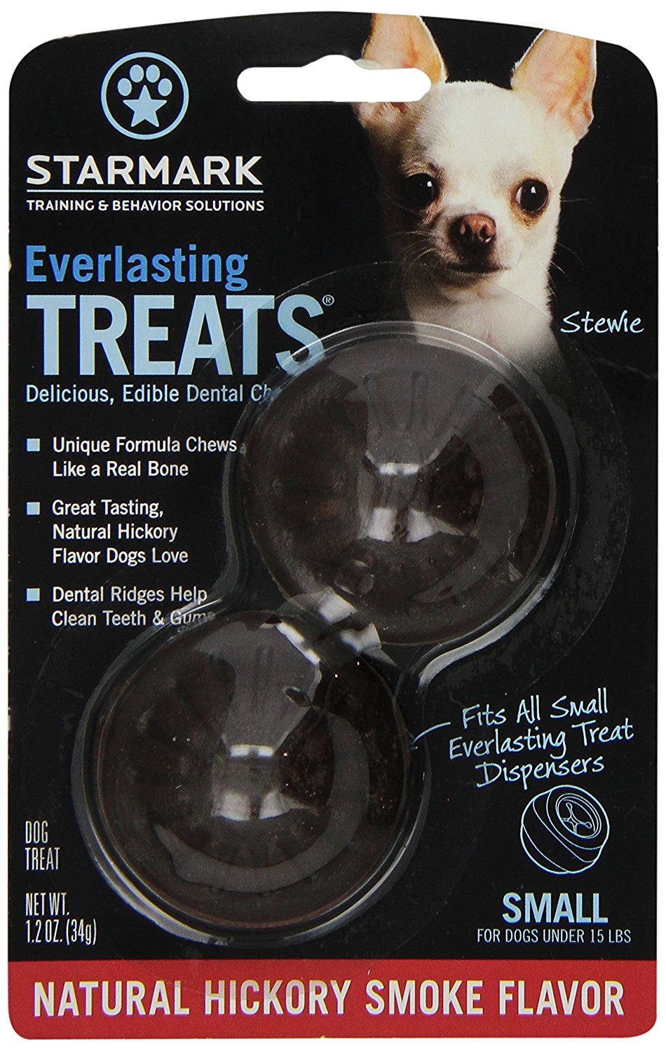 StarMark EVERLASTING DOG TREAT Hard Chew HICKORY SMOKE LARGE ...