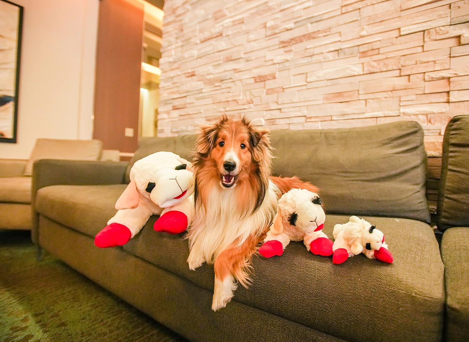 Multipet Officially Licensed Lamb Chop Jumbo White Plush Dog Toy 24-Inch