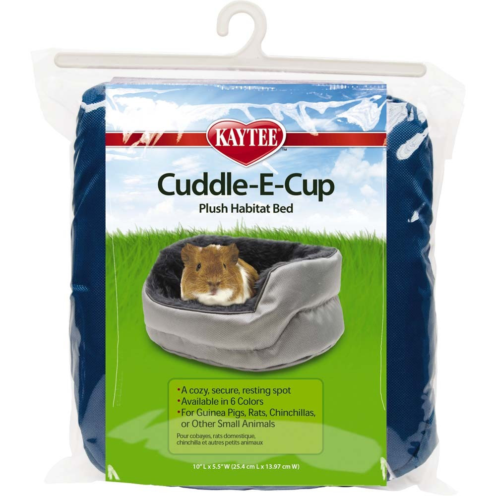 Kaytee Cuddle-E-Cup Plush Habitat Bed Cozy Resting Spot for Small ...