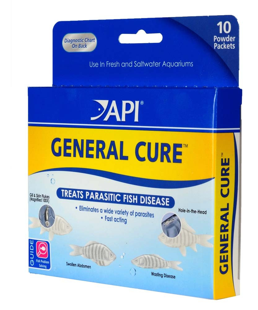 API General Cure Powder 10 count For Freshwater and Saltwater Fish ...