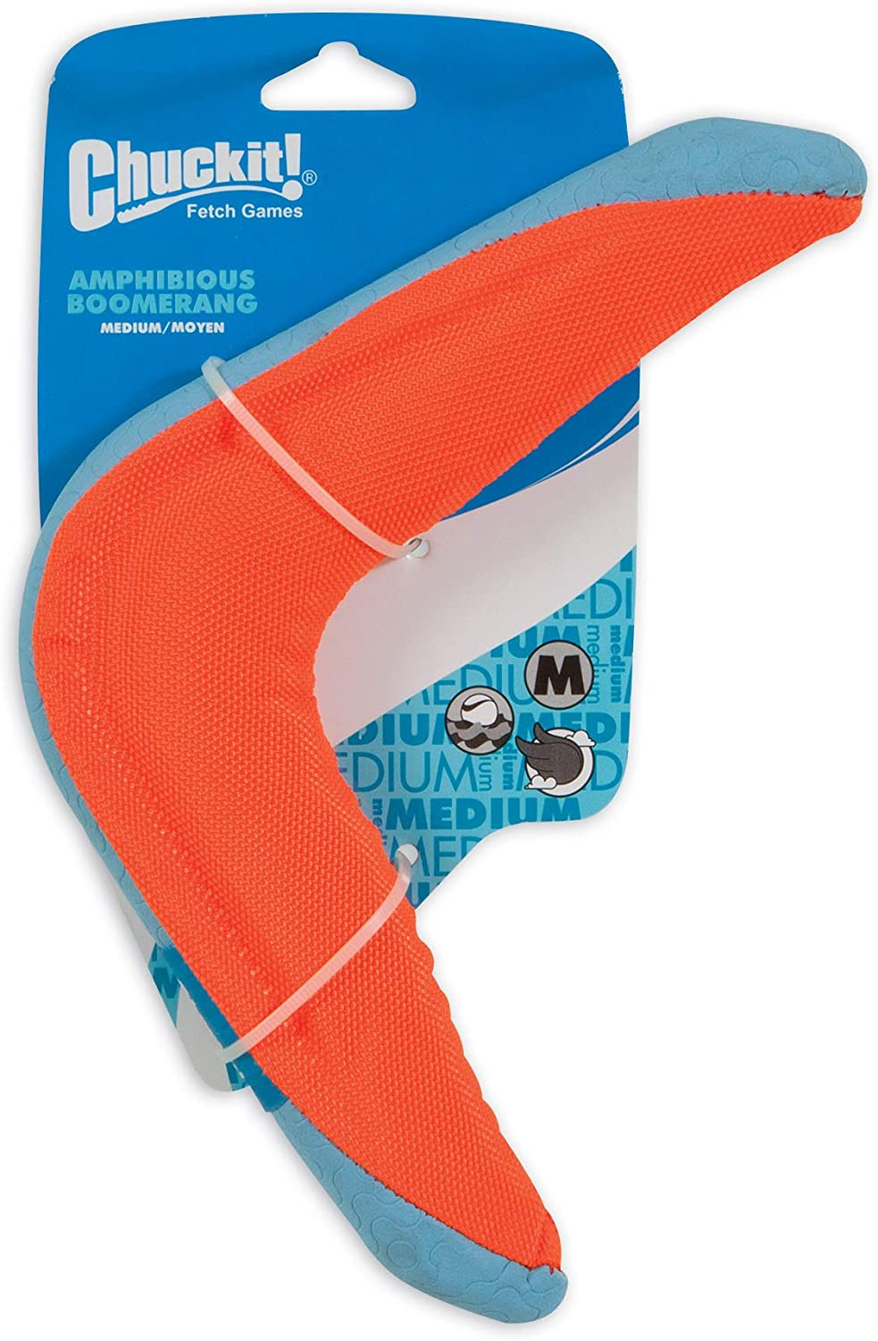 Chuckit Amphibious Boomerang Durable Dog Toy for Medium Dogs - Assorted ...