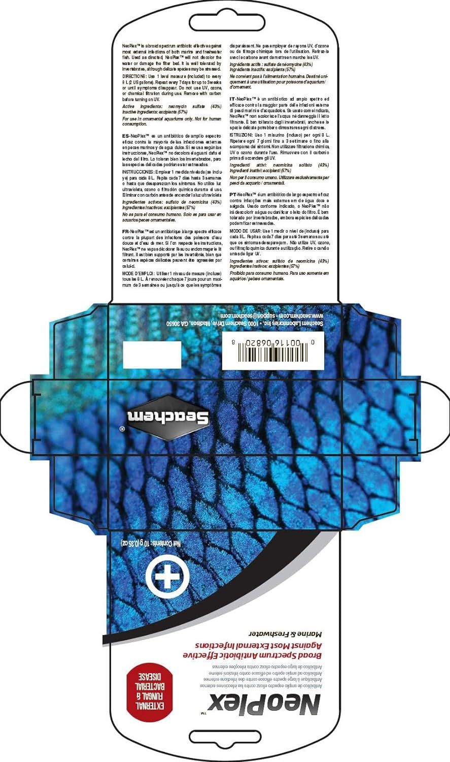 Seachem NeoPlex Broad Spectrum Antibiotic For External Infections in ...