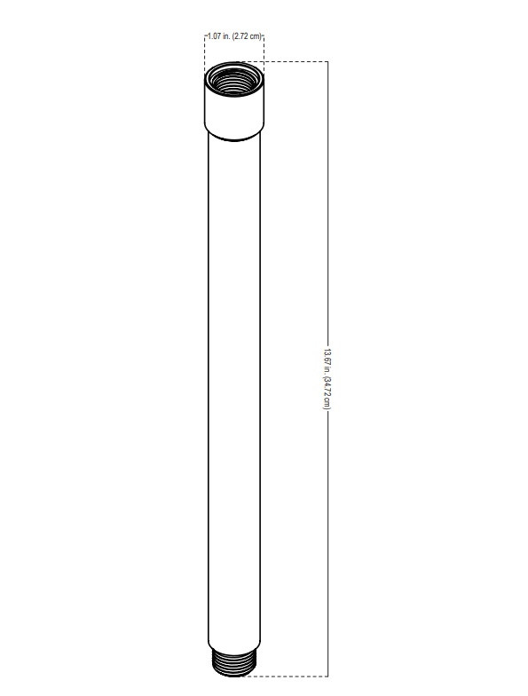 12" Riser Extension | Alliance Outdoor Lighting Stems and Posts