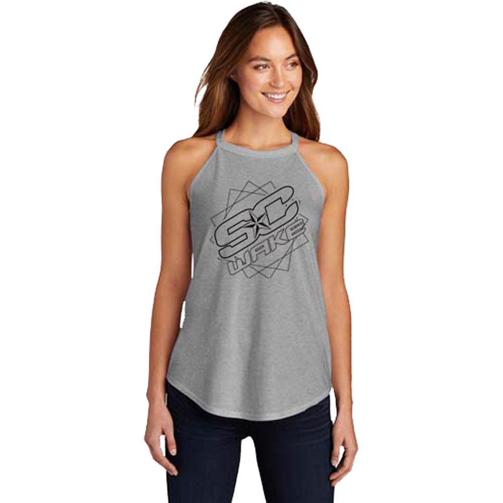 SC Wake Square Design Rocker Tank