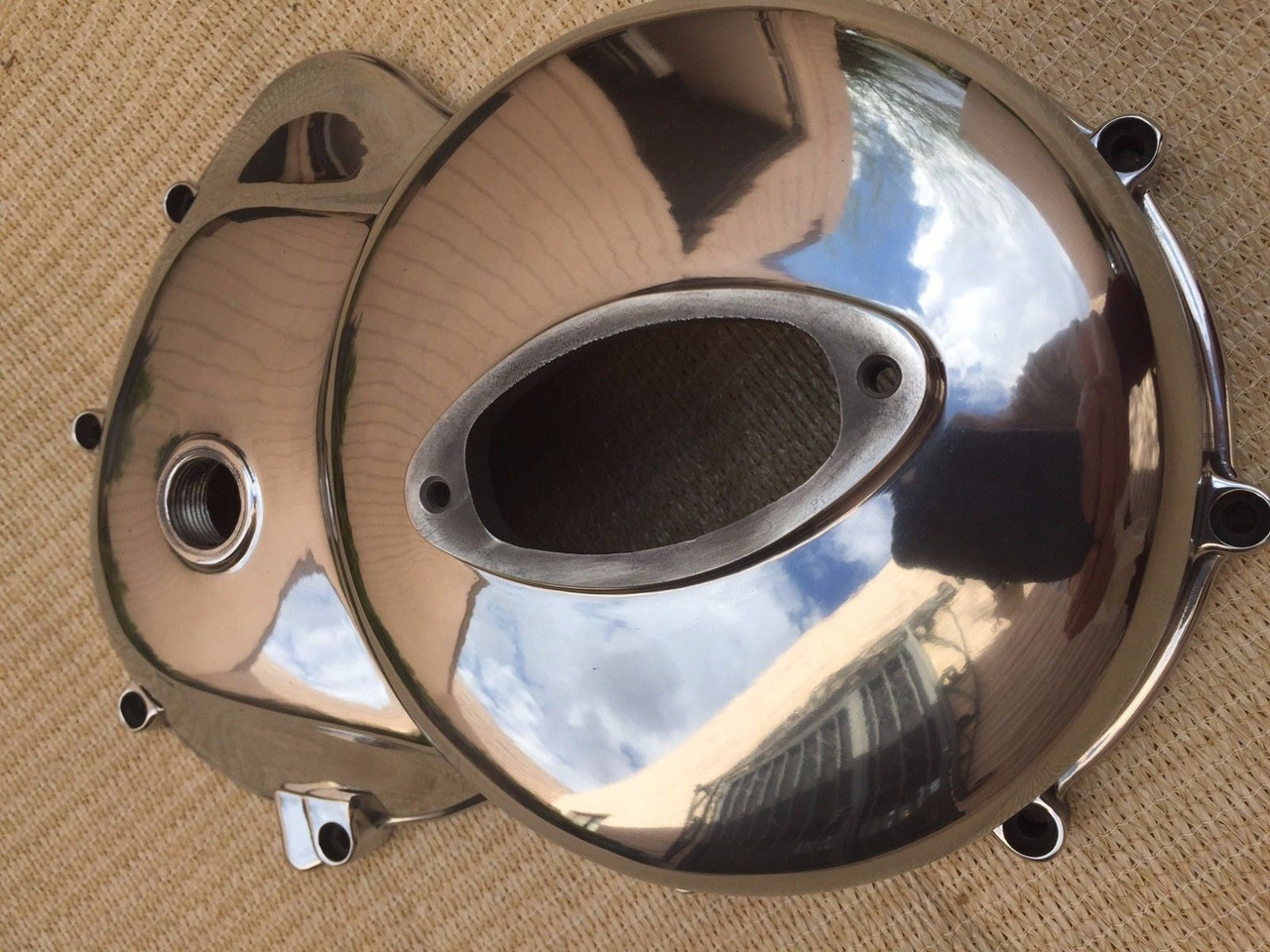 Ducati 750 SS Round Case "Green Frame" Clutch Cover