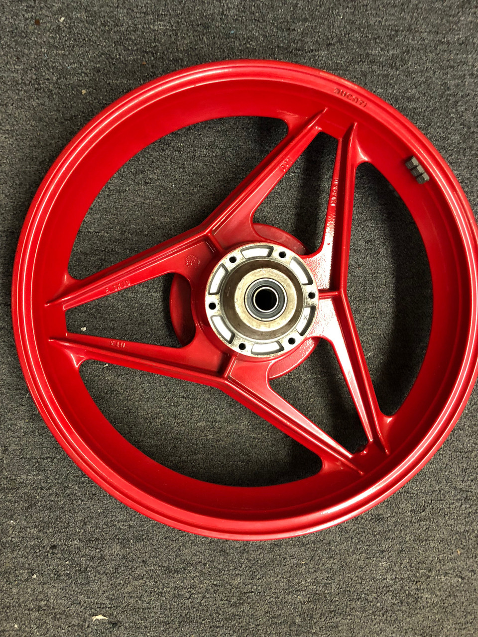 Ducati Cagiva 18" OEM Rear Wheel in Red by Oscam