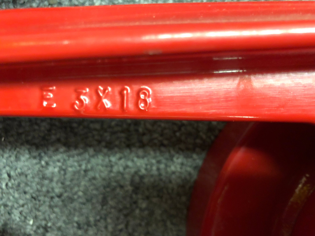 Ducati Cagiva 18" OEM Rear Wheel in Red by Oscam
