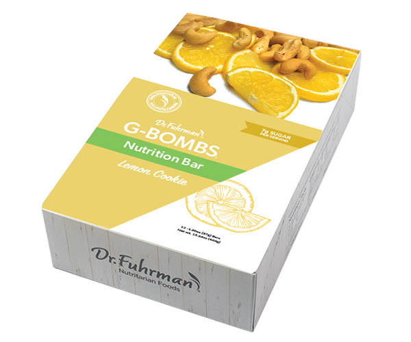 G-BOMBS Nutrition Bar — Lemon Cookie | DrFuhrman.com