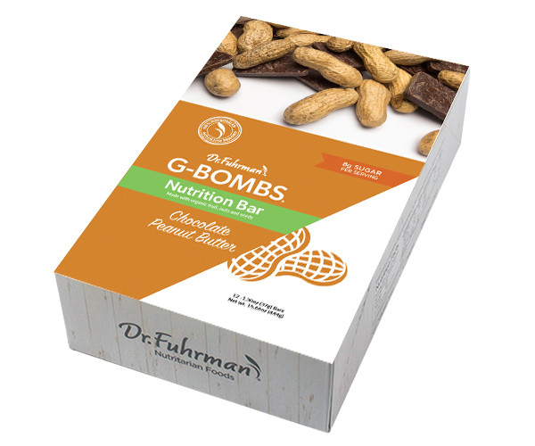 G-BOMBS Nutrition Bar — Chocolate Peanut Butter | DrFuhrman.com