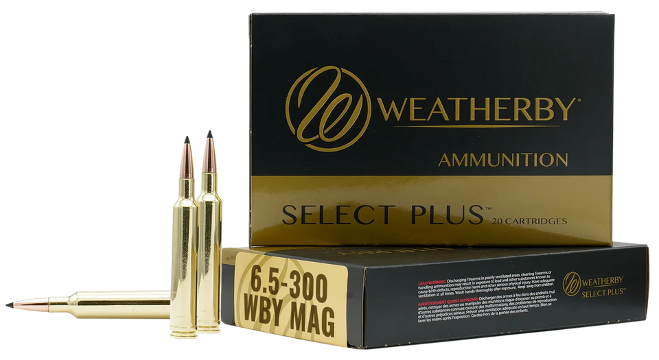 Weatherby H653140IL Select 6.5x300 Wthby Mag 140 gr 3275 fps Hornady ...