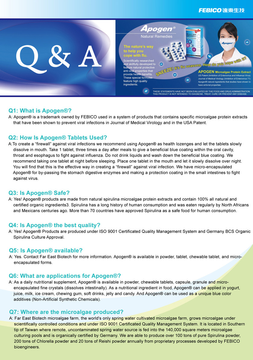 Apogen® Probiotics Granules PLUS - FEBICO Organic Health Store