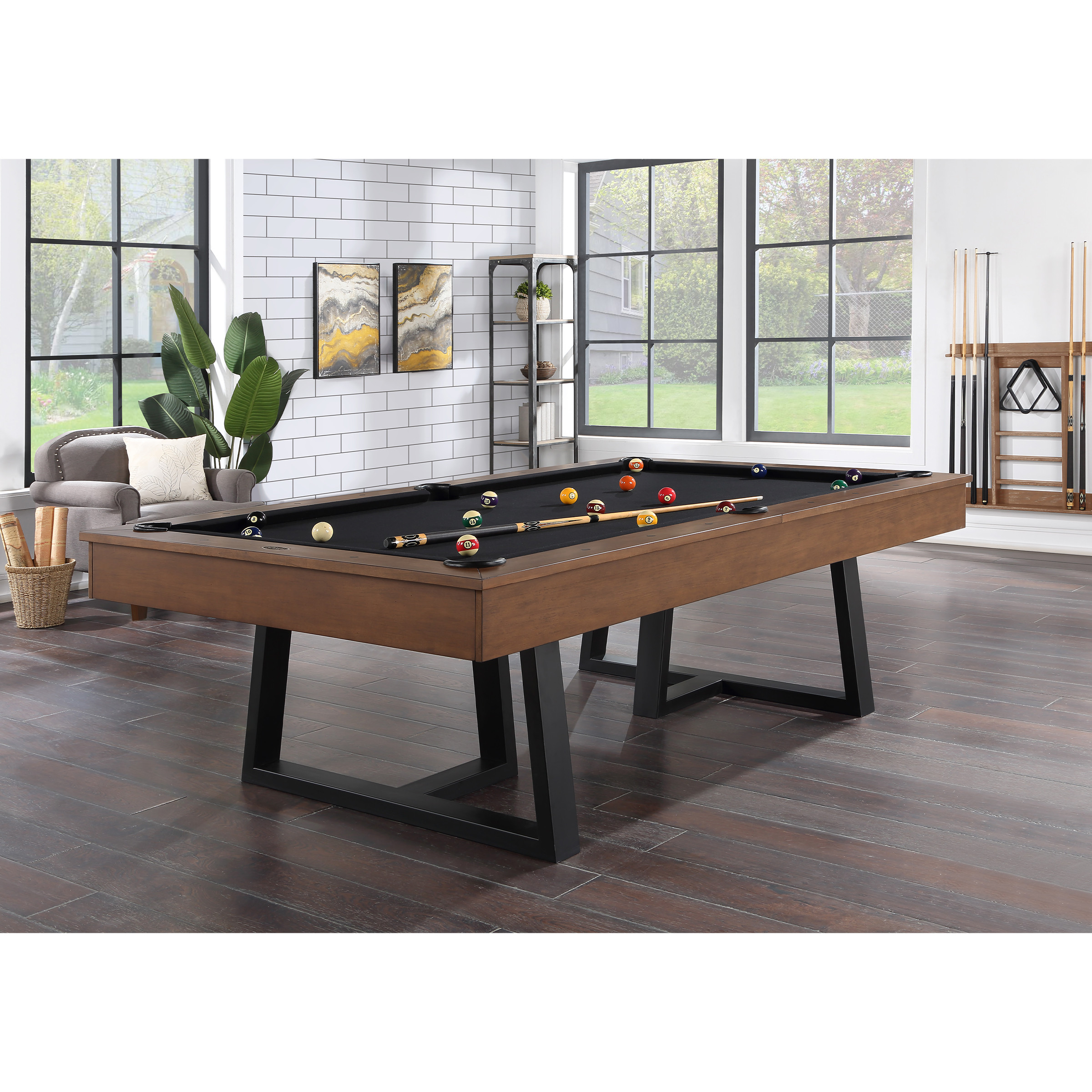 Annex Walnut or Matte Black Pool Table | Prestige Billiards