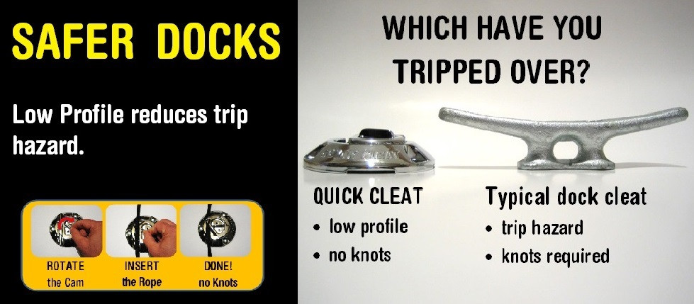 Innovative No Knot Boating Accessories | Quick Cleat